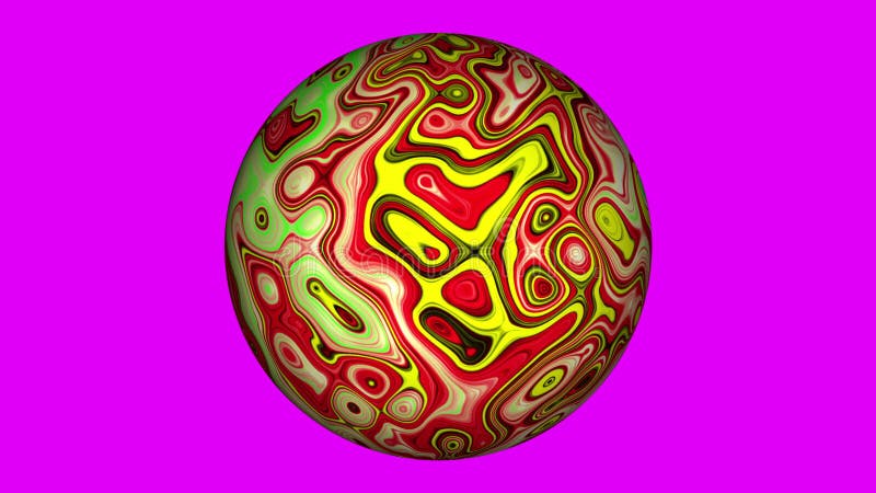 Purple Background. with Colored Ball Patterns with Moving and Rotating ...