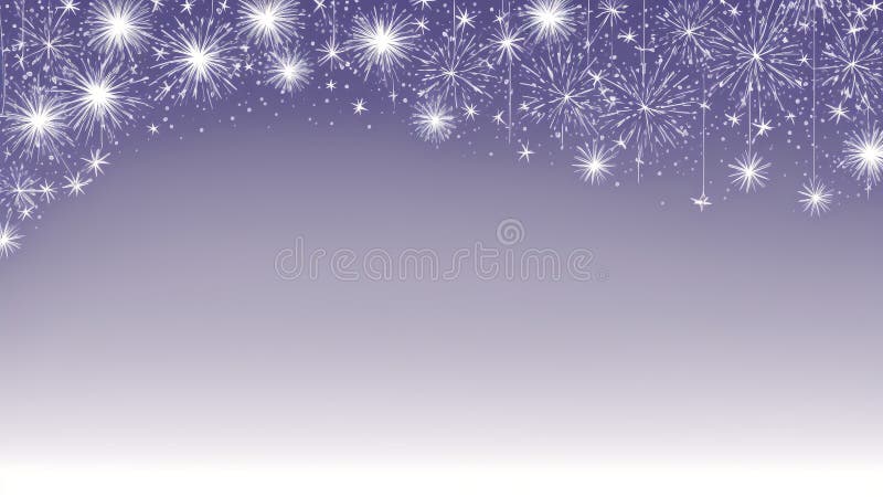 A Purple Background with Fireworks and Stars Stock Illustration ...