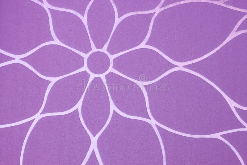 Purple Background with Floral Pattern Stock Illustration - Illustration ...