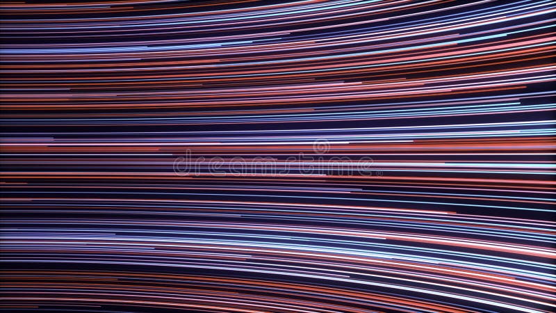 Purple Background. Motion.Colored Thin Lines Glowing with White Light ...