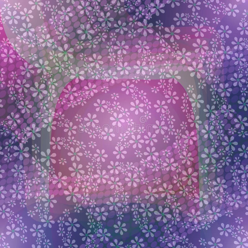 Purple Background with Small Flower Patterns Stock Illustration ...