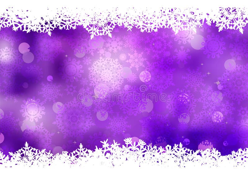 Purple Snowflake Border stock illustration. Illustration of clip - 3033925