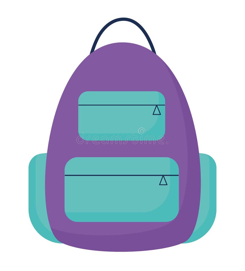 Purple backpack design stock vector. Illustration of backpack - 236760924