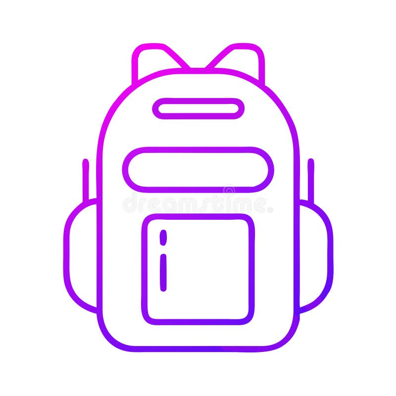 Purple Backpack Stock Illustrations – 2,259 Purple Backpack Stock ...
