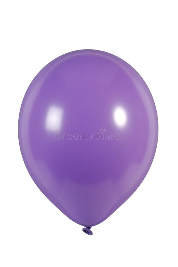 Swollen violet balloon stock photo. Image of balloon, celebration - 8444520