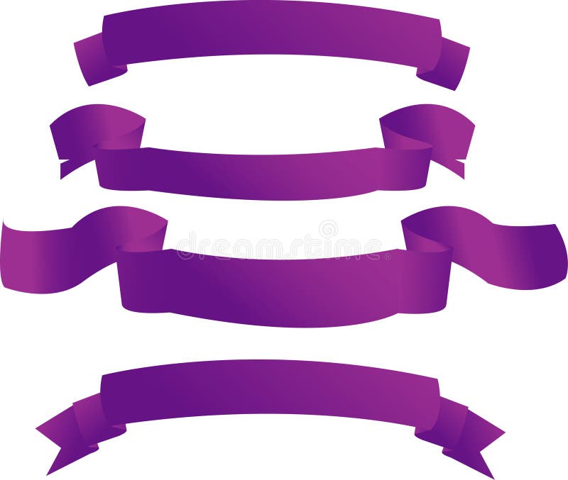 Purple banners stock vector. Illustration of crest, communication - 2281076