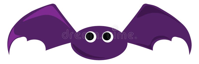 Purple Bat, Illustration, Vector Stock Vector - Illustration of symbol ...