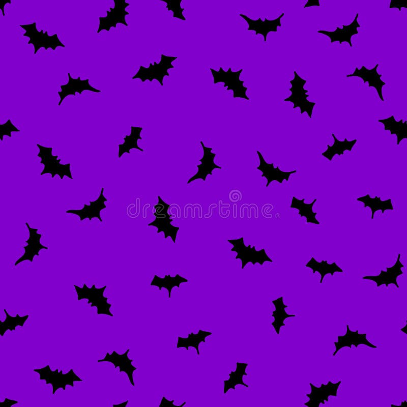 Purple bats pattern stock vector. Illustration of symbol - 57759464