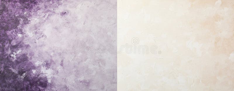 Purple and Beige Textured Backgrounds are Combined, Creating a Split ...