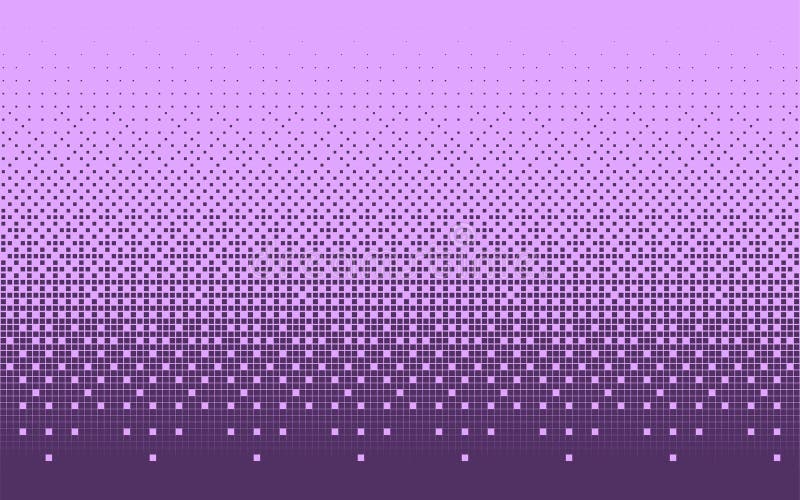 Purple Bitmap Texture, Abstract Pattern Halftone Vector Background, Glitch Screen with Flicker ...