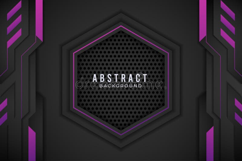 Purple and Black Abstract Metallic Design Stock Vector - Illustration ...