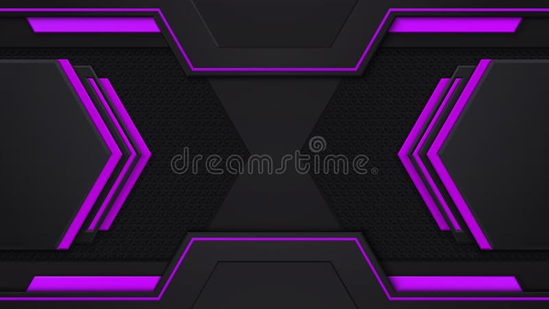 Purple and Black Contrast Abstract Technology Background. Purple ...