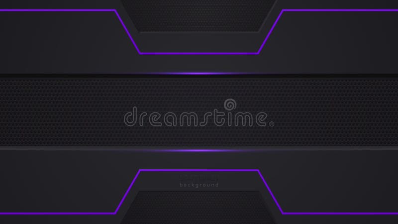 Purple and Black Contrast Abstract Technology Background. Purple ...