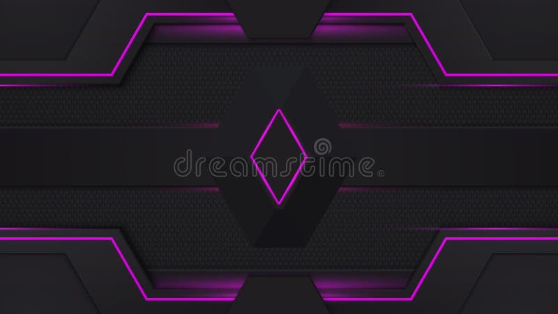 Purple and Black Contrast Abstract Technology Background. Purple ...