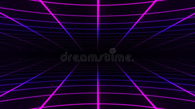 Purple and Blue Abstract Lines Geometric Background. Data Stream ...