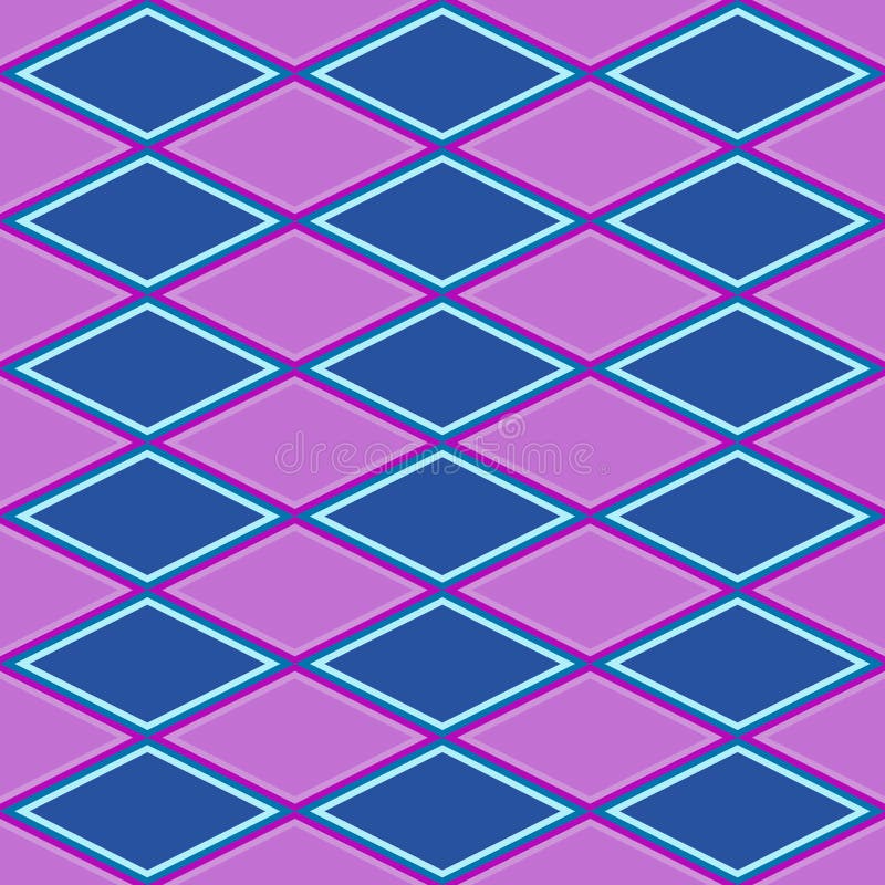 Purple and Blue Abstract Pattern with Rhombus Stock Vector ...
