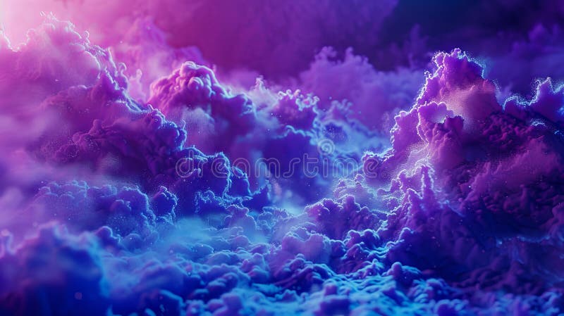 A Purple and Blue Cloud with Light Shining through Stock Image - Image of shining, blue: 315250939