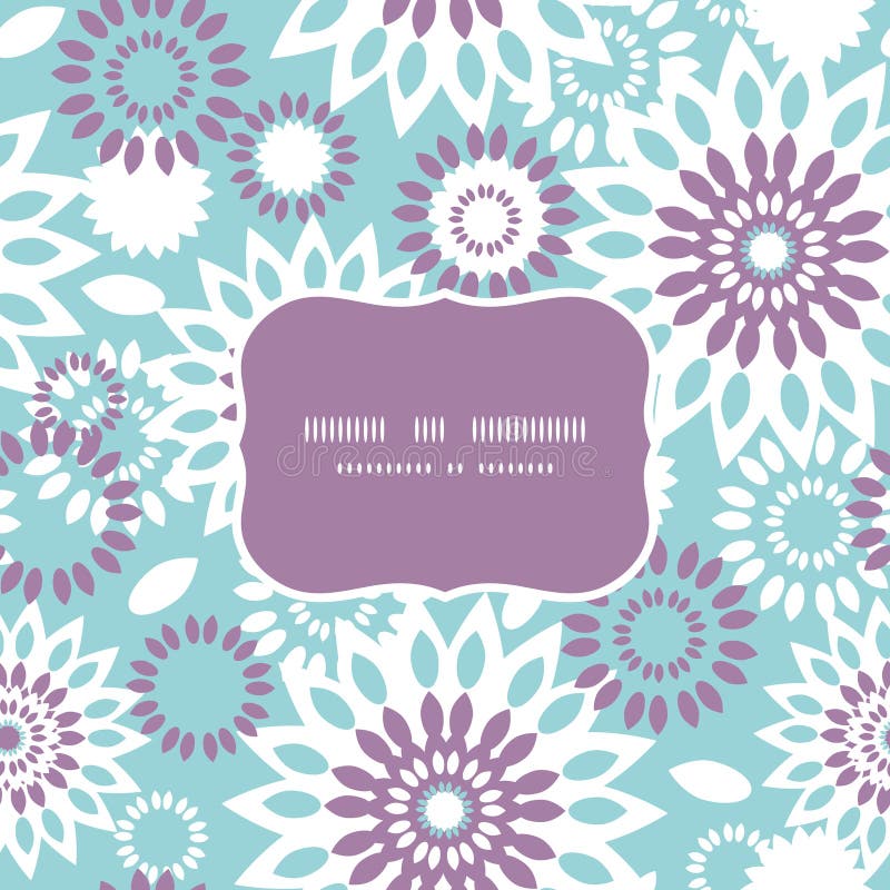 Purple and Blue Floral Abstract Frame Corner Stock Vector ...