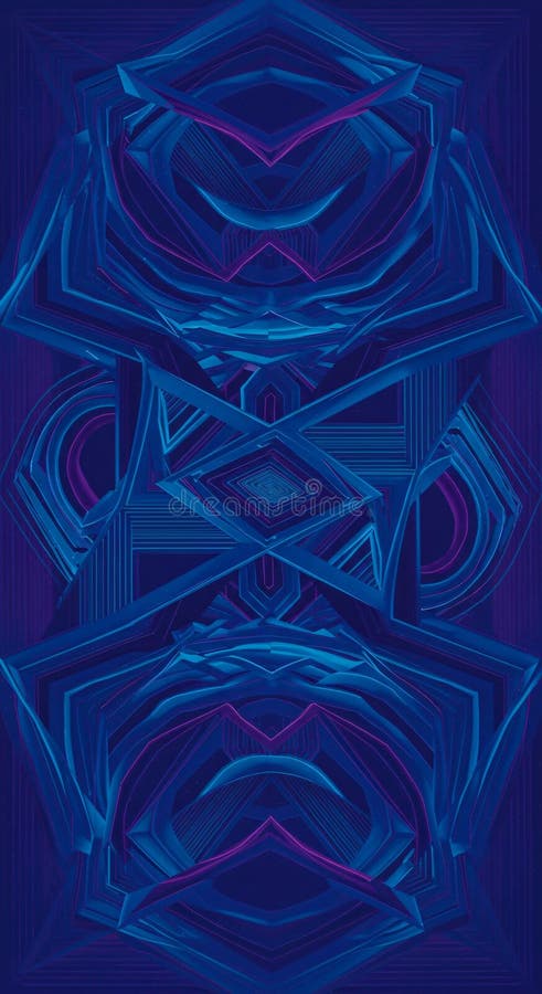 Purple Blue Geometric Patterns Abstract Vector Digital Design ...