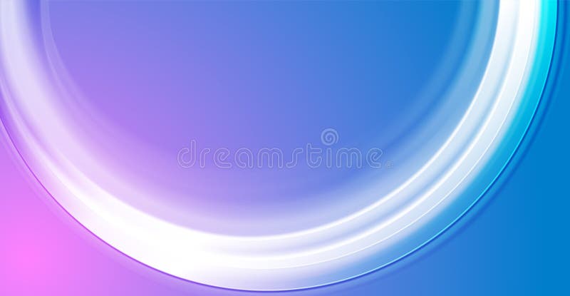Purple and Blue Glossy Smooth Wavy Circle Abstract Background Stock ...