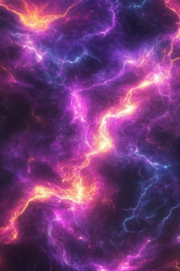 Purple Blue Lightning Abstract Background Stock Photo - Image of glowy ...