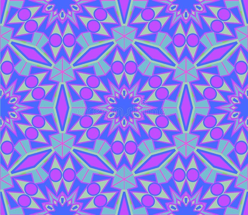 Purple Blue Pattern Ornament Stock Vector - Illustration of ornament ...