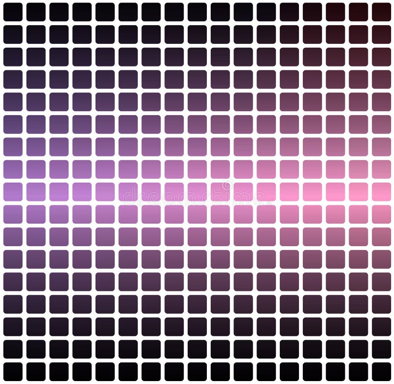 Purple Blue Pink Rounded Mosaic Background Over White Square Stock ...