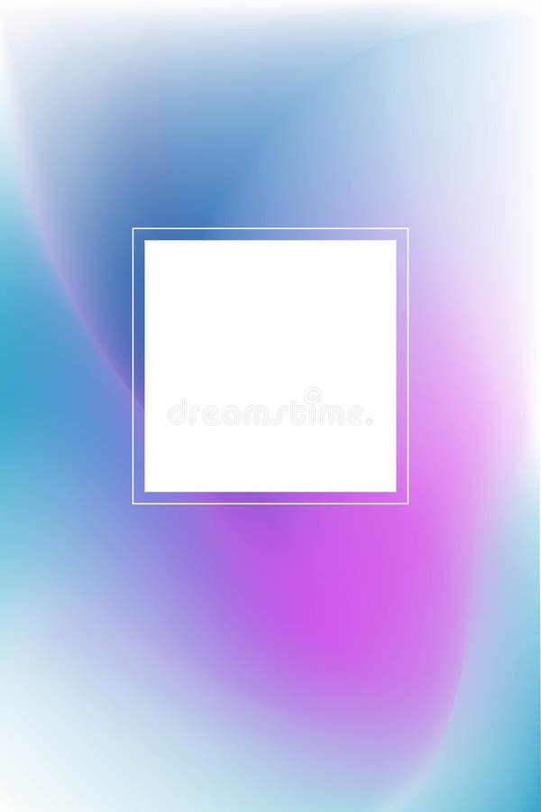 Purple Blue Poster with Copy Space. Vector Illustration. Gradient ...
