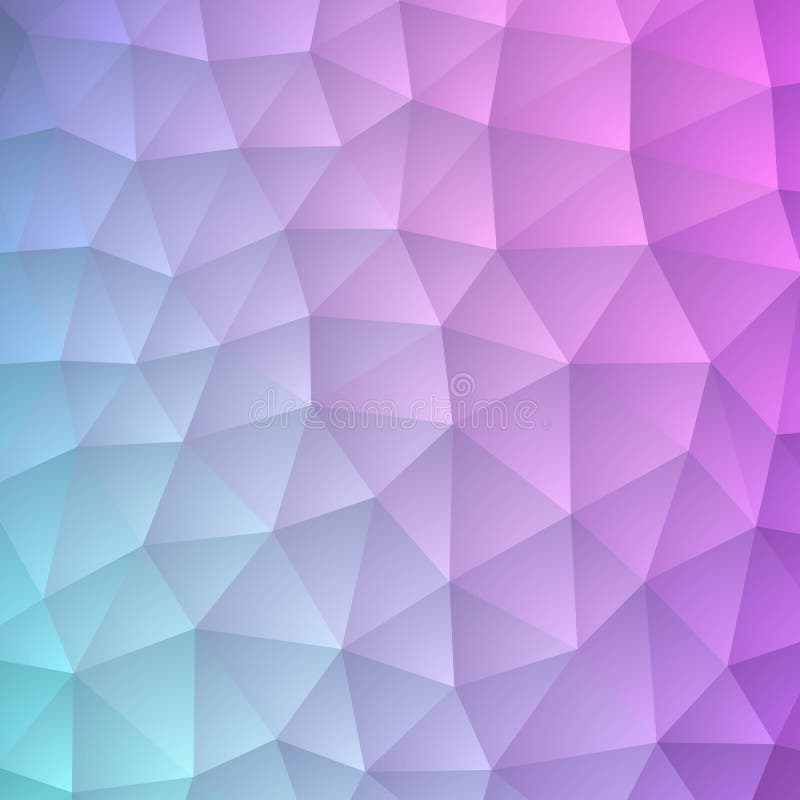 Purple-blue Triangular Background. Polygonal Style. Abstract Vector ...