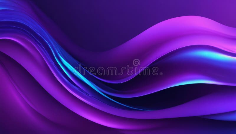 A Purple and Blue Wave with a Light Blue Streak Stock Illustration ...