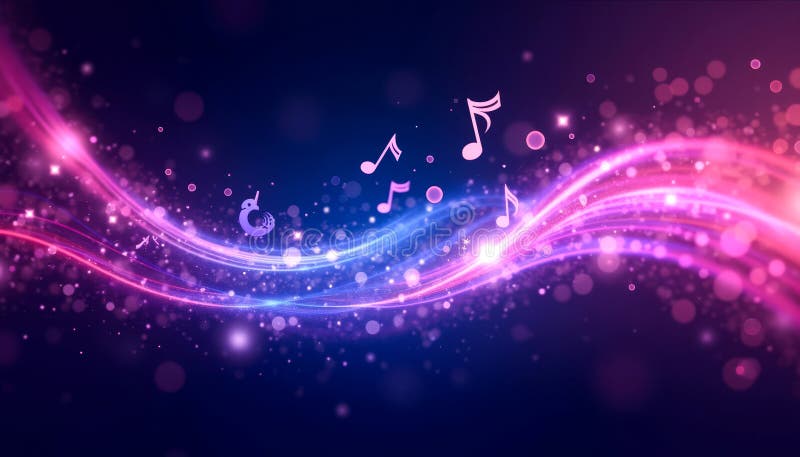Purple Blue Wave Musical Notes Stock Photos - Free & Royalty-Free Stock ...