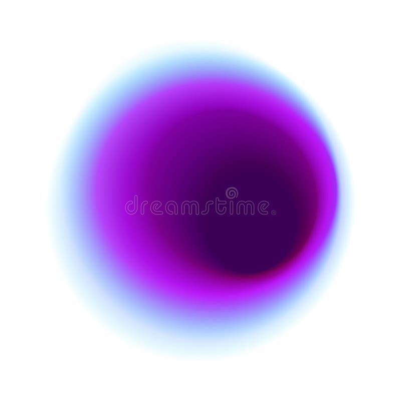 Purple Gradient Circle Isolated on White Background. Blue Radial Stock ...
