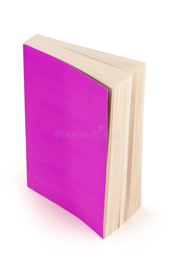 Purple Book Cover with Clipping Path Stock Image - Image of blank ...