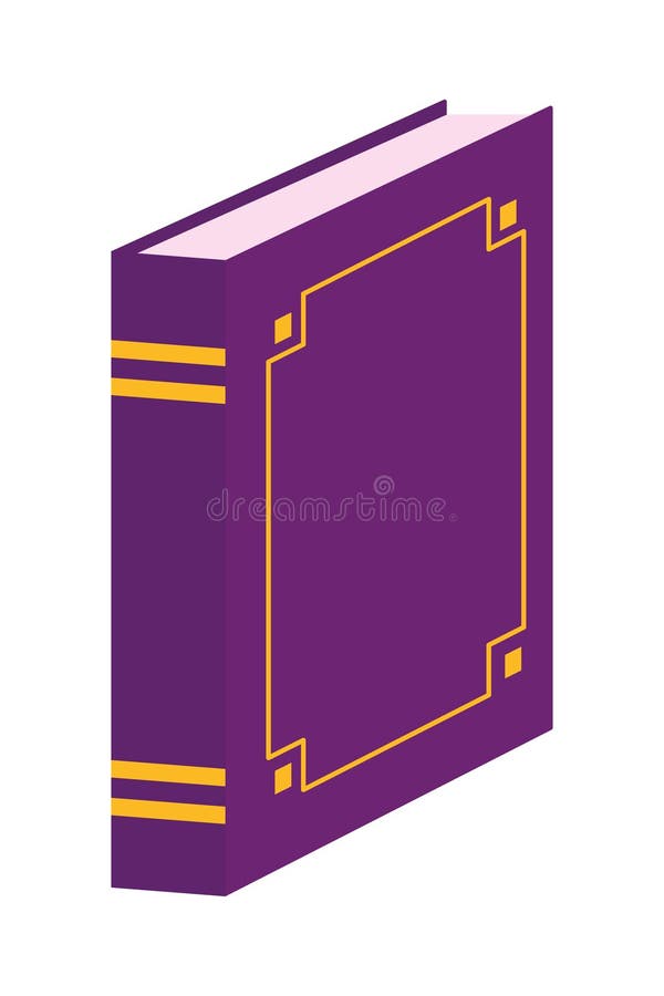 Purple book icon stock vector. Illustration of book - 273190682