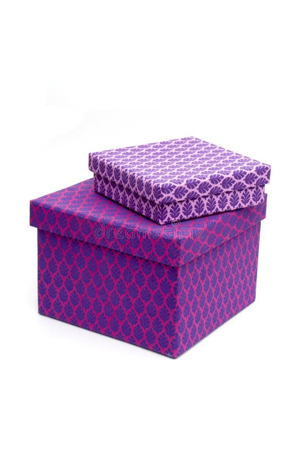 Purple boxes stock photo. Image of luxury, elegant, pretty - 13106808