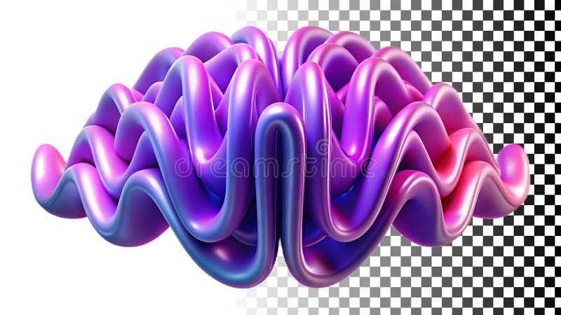 Purple Brain Shape, Abstract Concept for Creativity and Intelligence ...