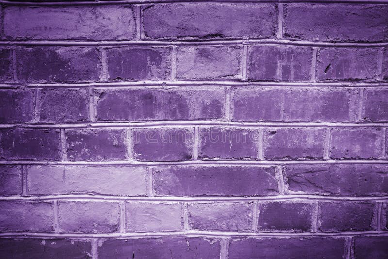 Purple Brick Wall Texture Close Up for Text Stock Photo - Image of ...