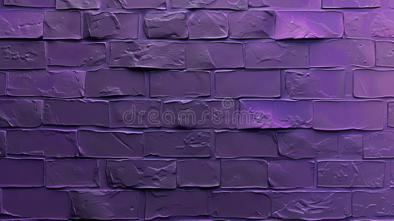 Purple Brick Wall Texture with Gradient Lighting, Abstract Background ...