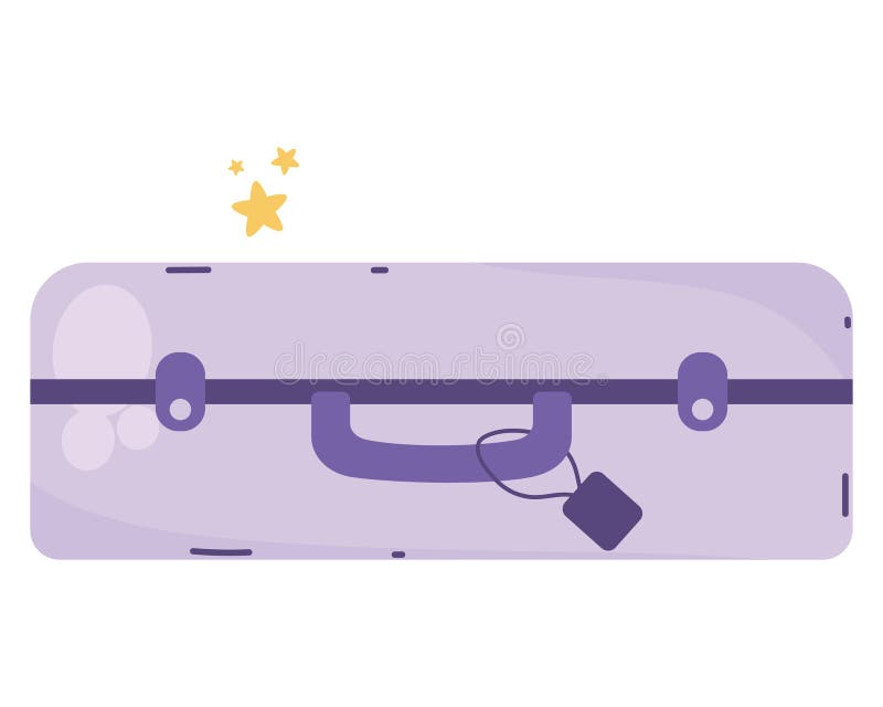 Purple briefcase design stock vector. Illustration of packing - 272025225