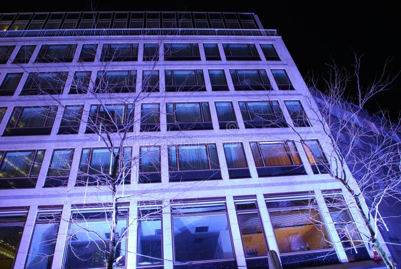 Purple building stock photo. Image of modern, decoration - 17962454