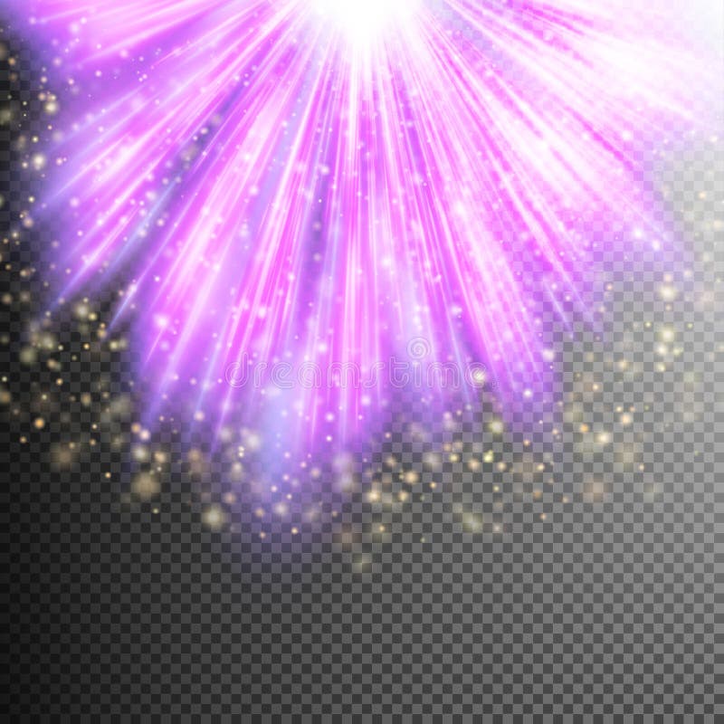 Purple Burst Effect. EPS 10 Stock Vector - Illustration of shining ...