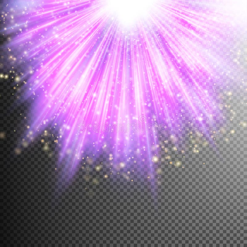 Purple Burst Effect. EPS 10 Stock Vector - Illustration of shining ...