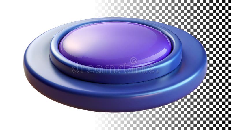 Purple Button Icon, Round Button, UI Element, Interface Control, App ...