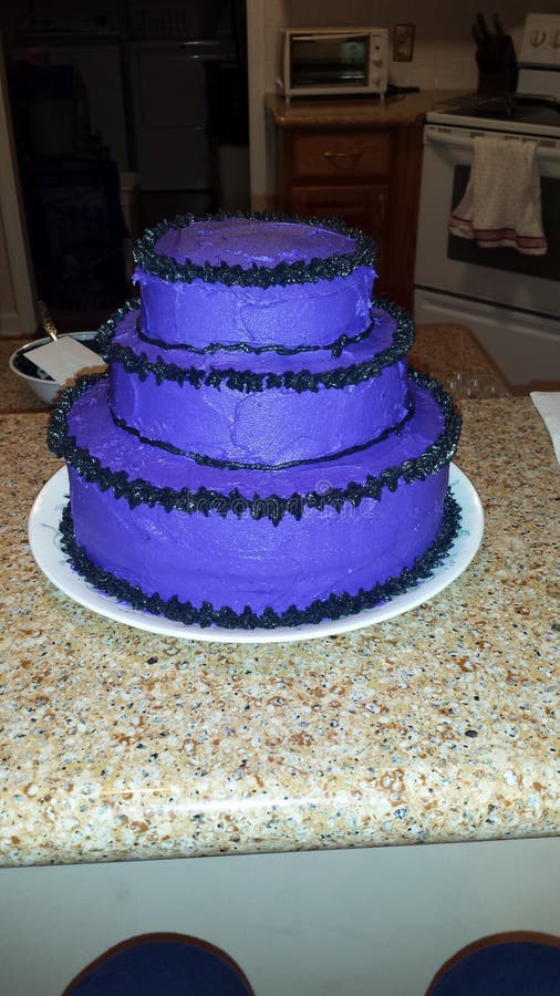 Purple cake stock image. Image of cake, beautiful, food - 73517879