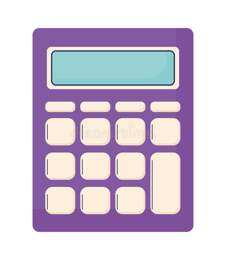 Purple Calculator Illustration Stock Vector - Illustration of ...