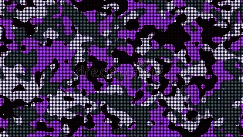Purple Camouflage Seamless Pattern. Abstract Camo from Hexagonal ...