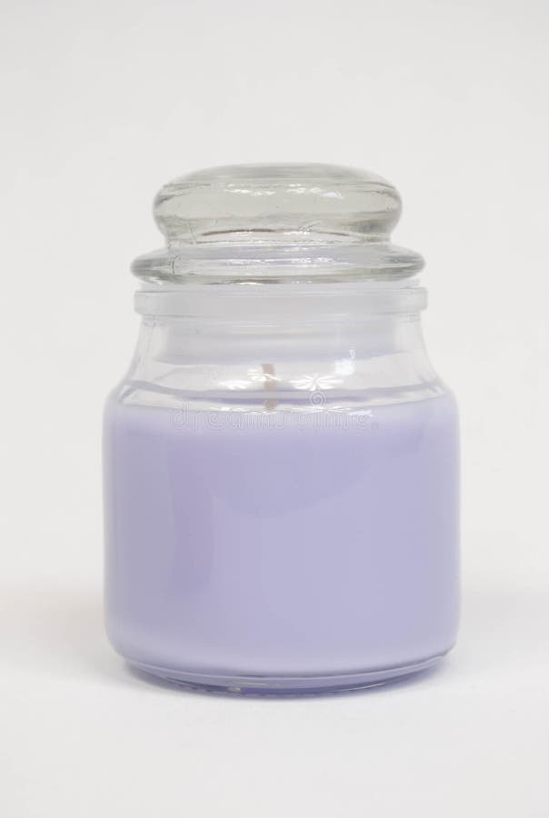 Purple candle jar stock image. Image of white, glass - 30666051