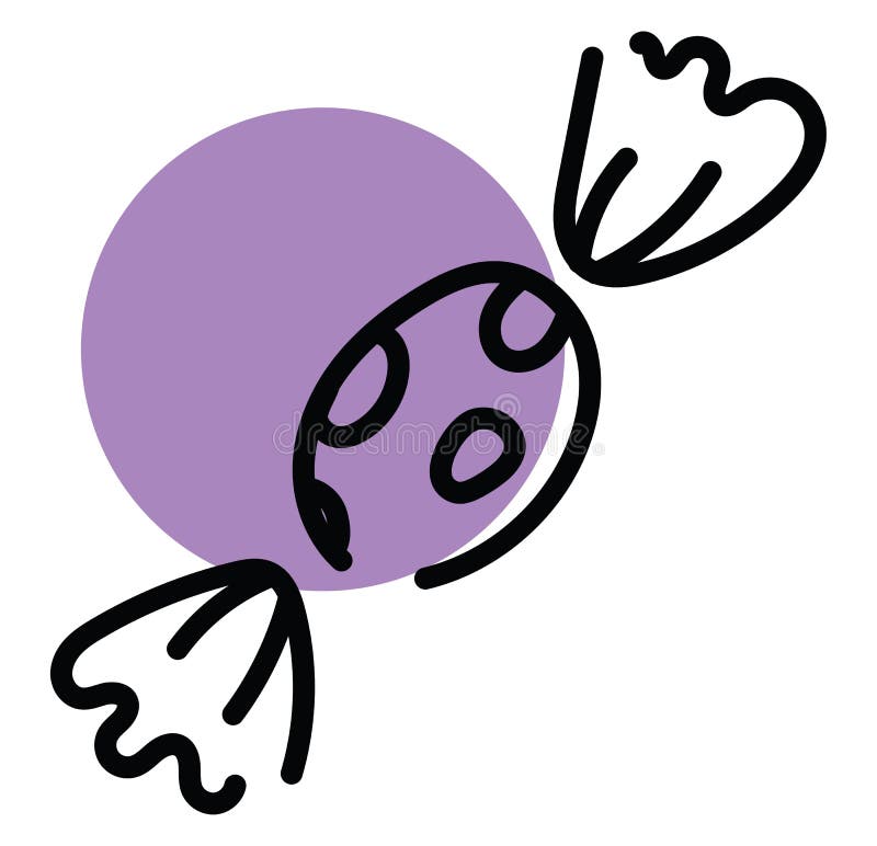Purple Candy with Cirlces, Icon Stock Vector - Illustration of texture ...