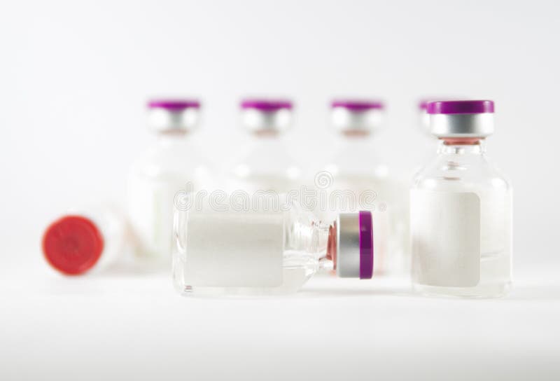 Purple Injection vial stock photo. Image of chemistry - 40258898