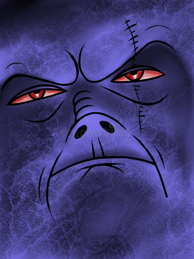 Cartoon mutant monster boy stock vector. Illustration of silly - 38055755